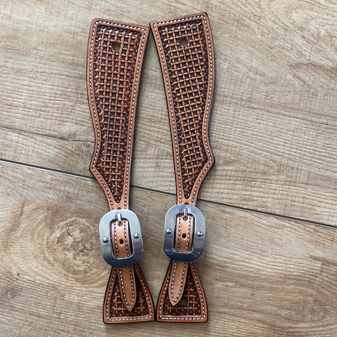 Tooled Spur Straps – Smart Horse